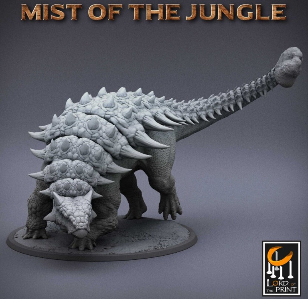 Ankylosaurus - 3D Printed Dinosaur - Huge Beast Miniature - Rescale ...