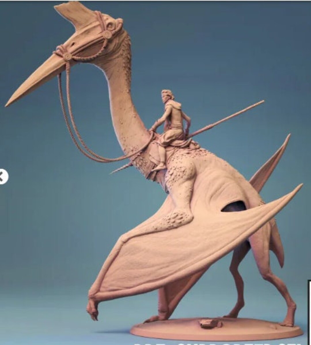 Quetzacoaltus Huge Beast Miniature Rescale Miniatures DND RPG Fantasy ...