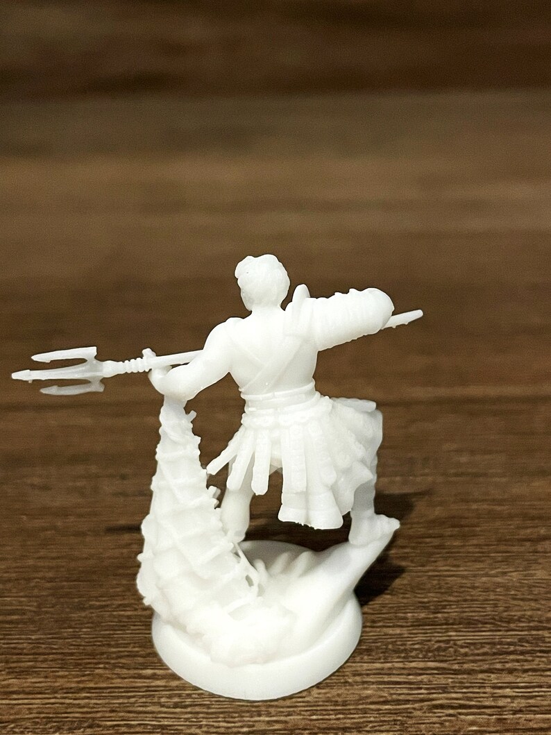 Trident Gladiator 3D Printed DND Tabletop Games Custom - Etsy