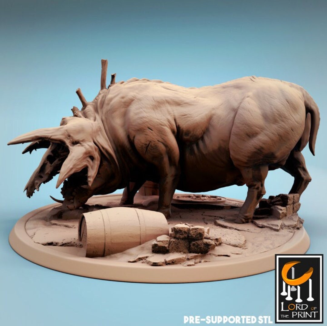 Corrupted Pigs 3D Printed Miniature Table Top Games Dnd Role Playing ...
