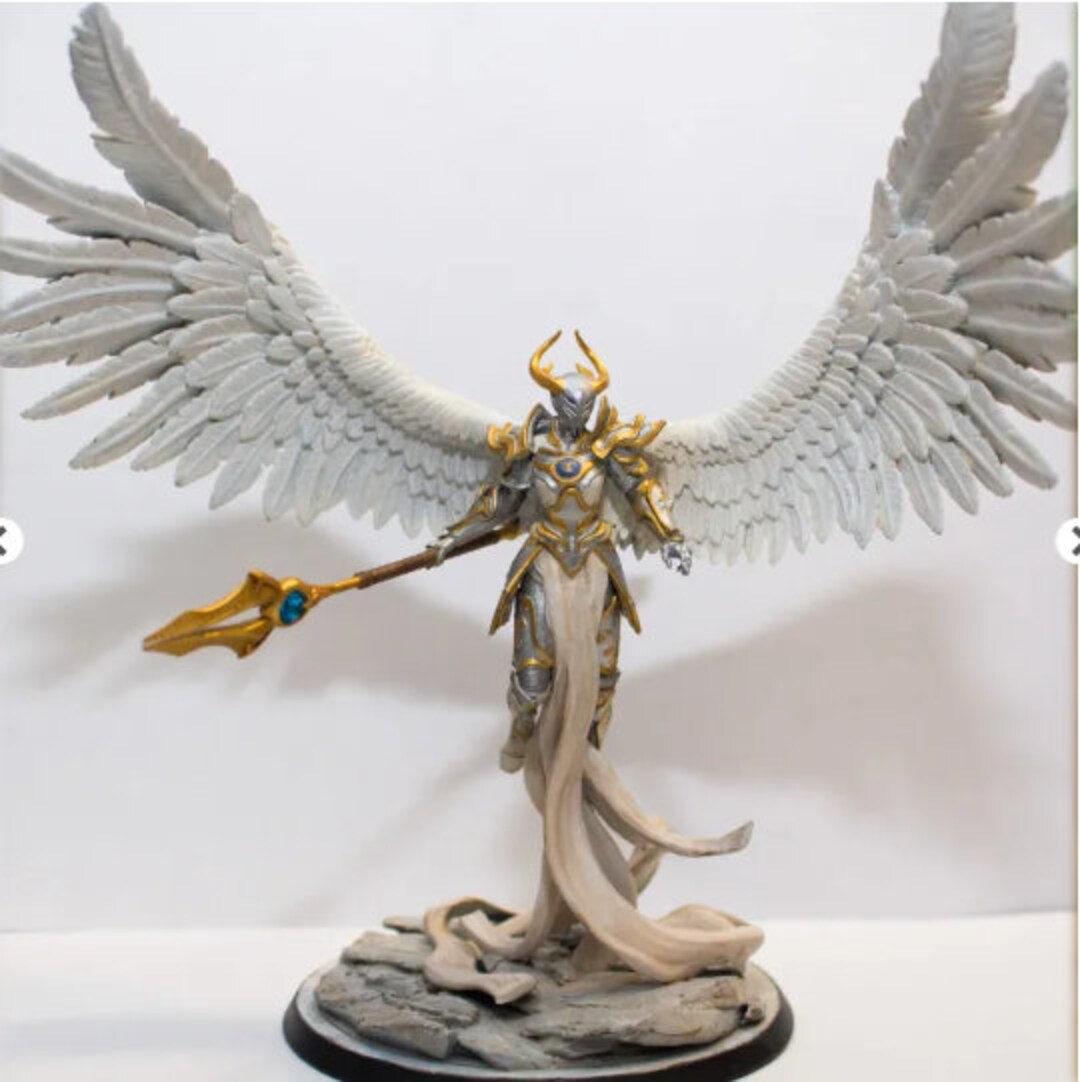 Angelic Warrior Rescale Miniatures DND RPG Fantasy 3D Printed Miniature ...