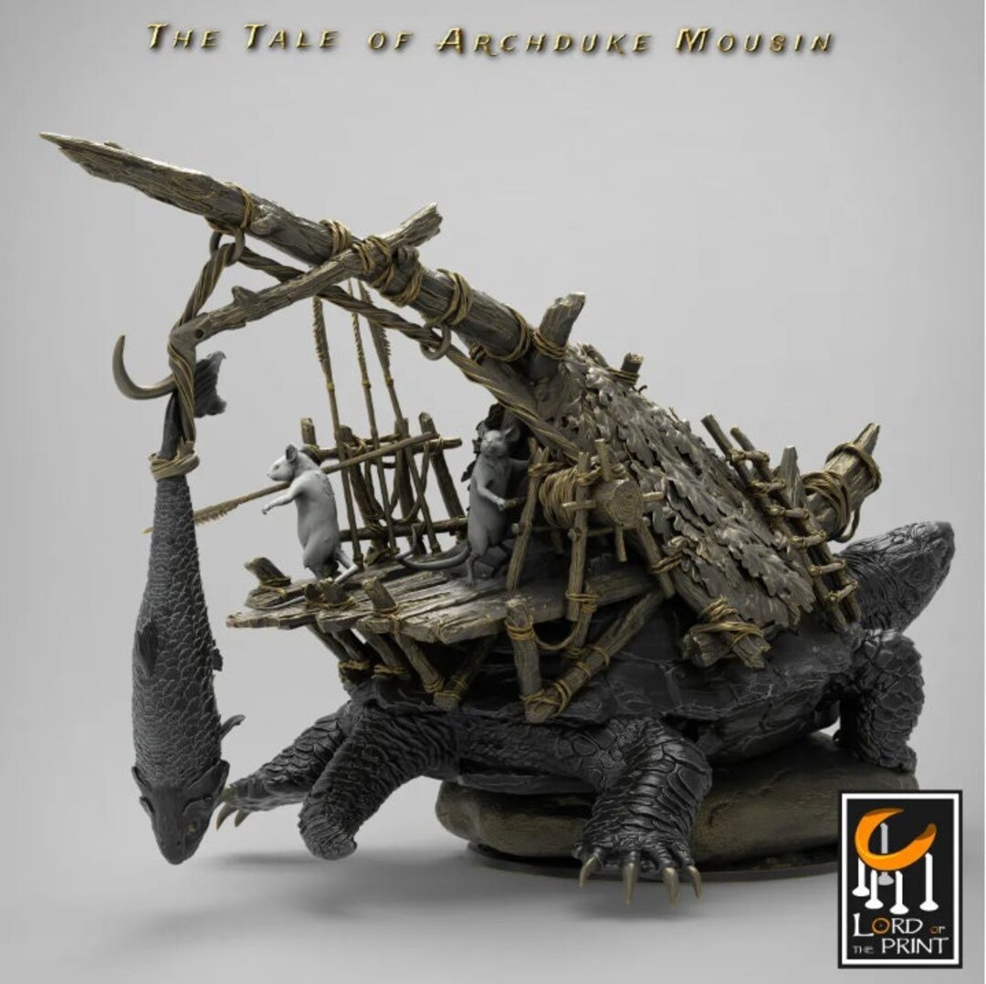 Turtle Caravan Tale of Archduke Mousin Dnd Fantasy RPG 3D Printed ...