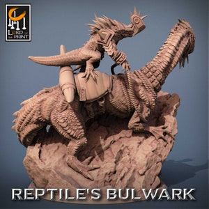 Lizardmen Mount 04 Climbing Reptile's Bulwark Huge Beast Miniature ...