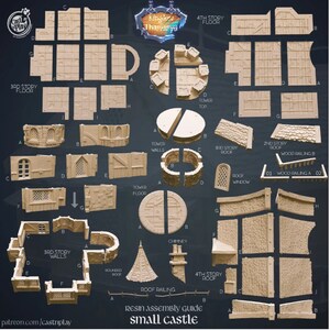 Castle Dnd Playable Terrain Piece Kingdom of Thamarya Table Top Games ...