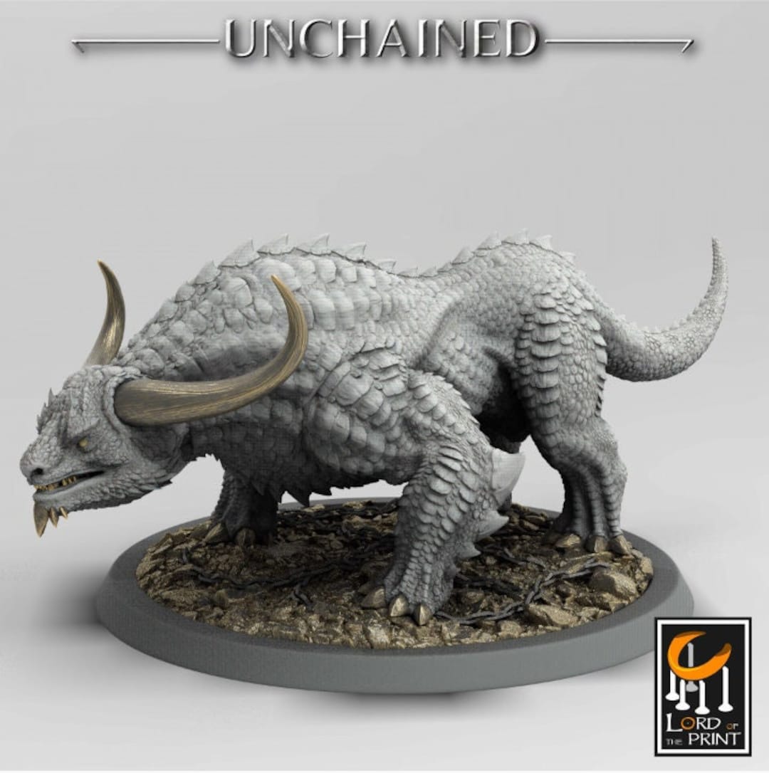 Araki Huge Beast Miniature Rescale Miniatures Unchained Dnd Fantasy RPG ...