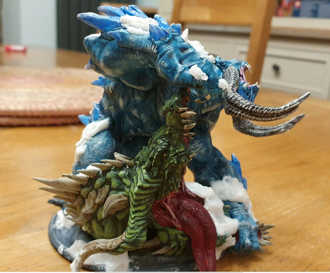 Frost Behemoth Huge Beast Miniature Table Top Miniature - Etsy
