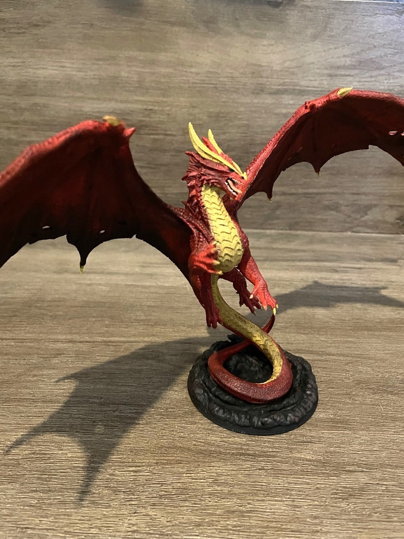 Adult Red Dragon Dungeons and Dragons Table Top Miniature - Etsy