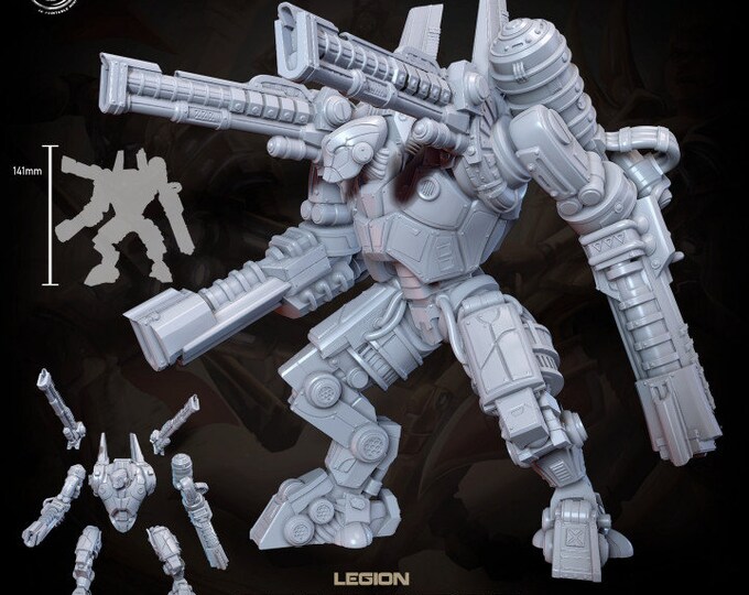 Legion Crusader Castnplay Dnd 3D Printed Miniature Nebula Fantasy RPG ...