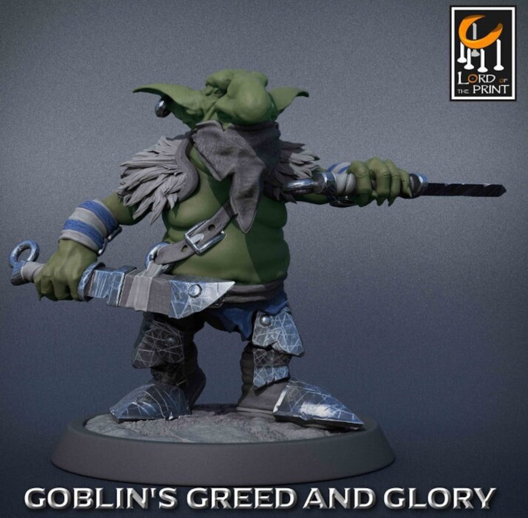 Goblin Rogue Goblins Greed & Glory Lord of the Print Dnd Miniature ...