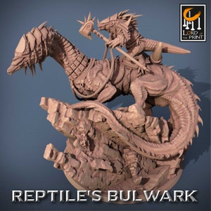Lizardmen Mount 04 Climbing Reptile's Bulwark Huge Beast Miniature ...