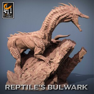 Lizardmen Mount 04 Climbing Reptile's Bulwark Huge Beast Miniature ...