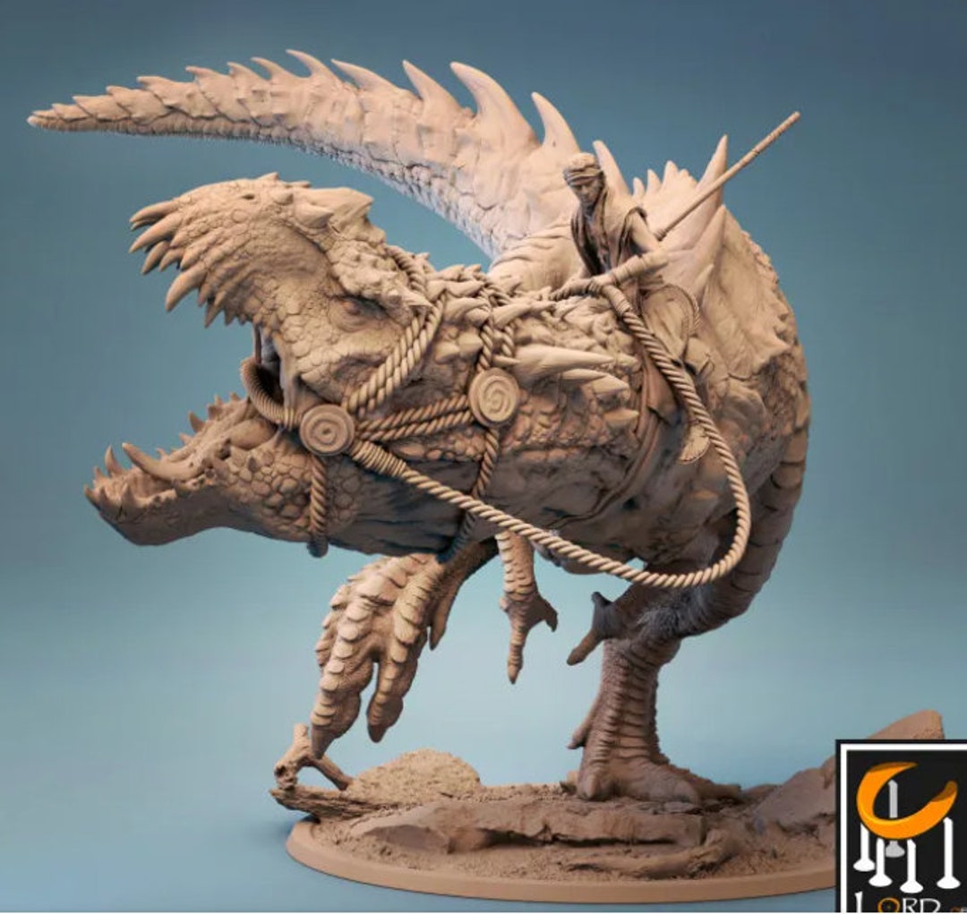 T-rex Predatorrex Huge Beast Miniature Rescale Miniatures DND RPG ...