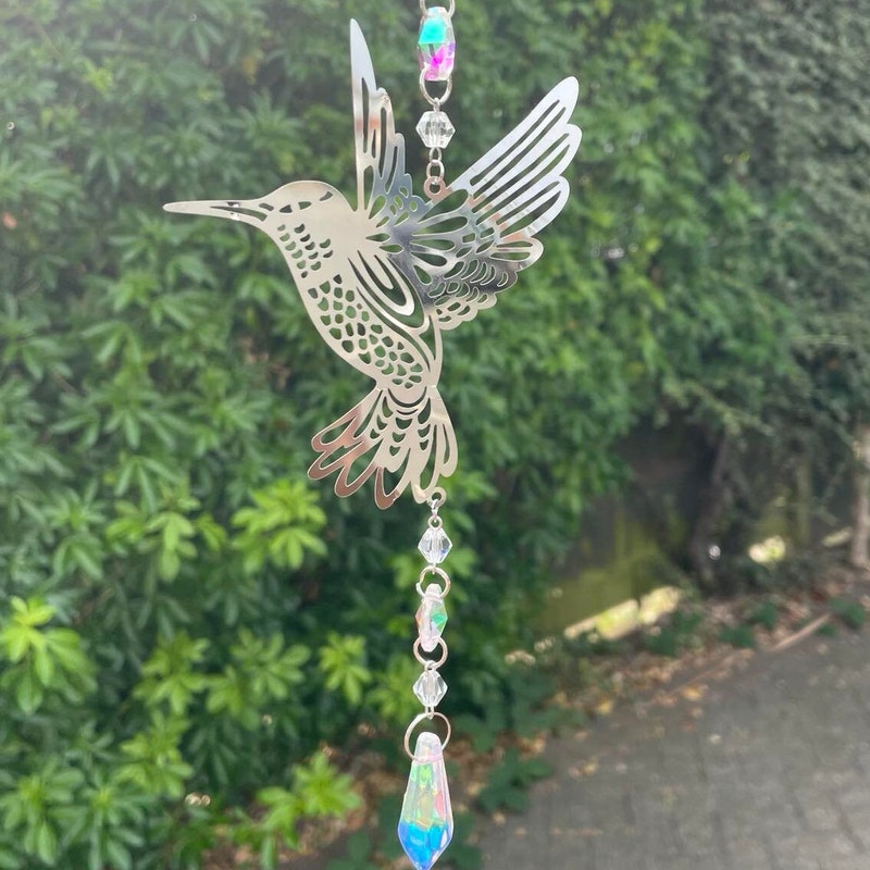 Hummingbird Crystal - Etsy