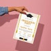 Gold Graduation Party Invitation Card Printable Graduation Party Card ...