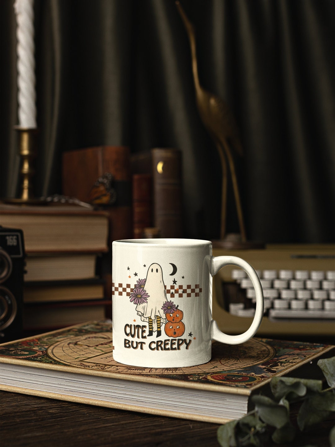 Halloween Retro Ghoul Mug, Skeleton Color Changing & Enamel Mug ...