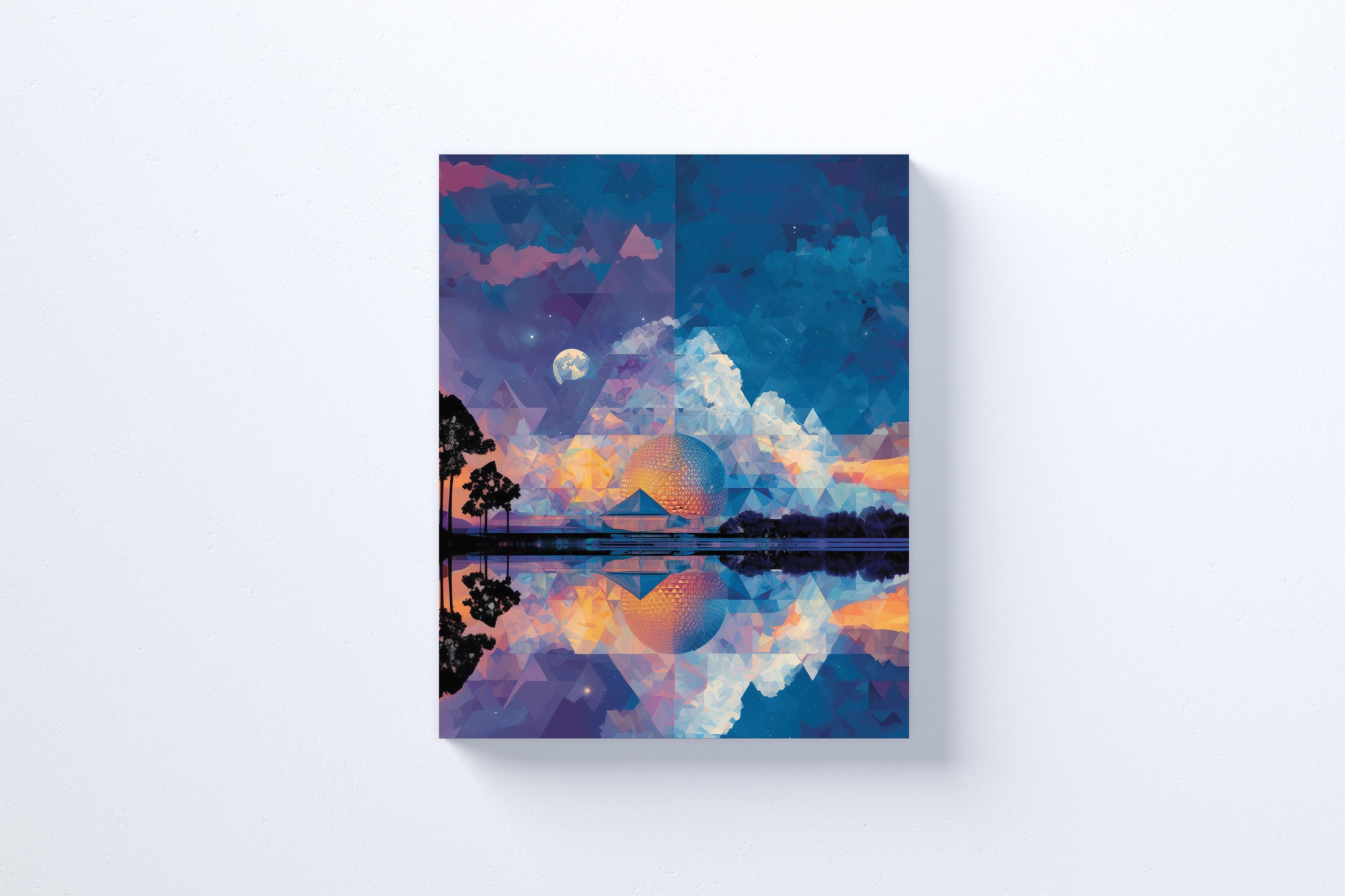 Abstract Boho Style Theme Park Art Inspired by the Disney Theme Parks ...
