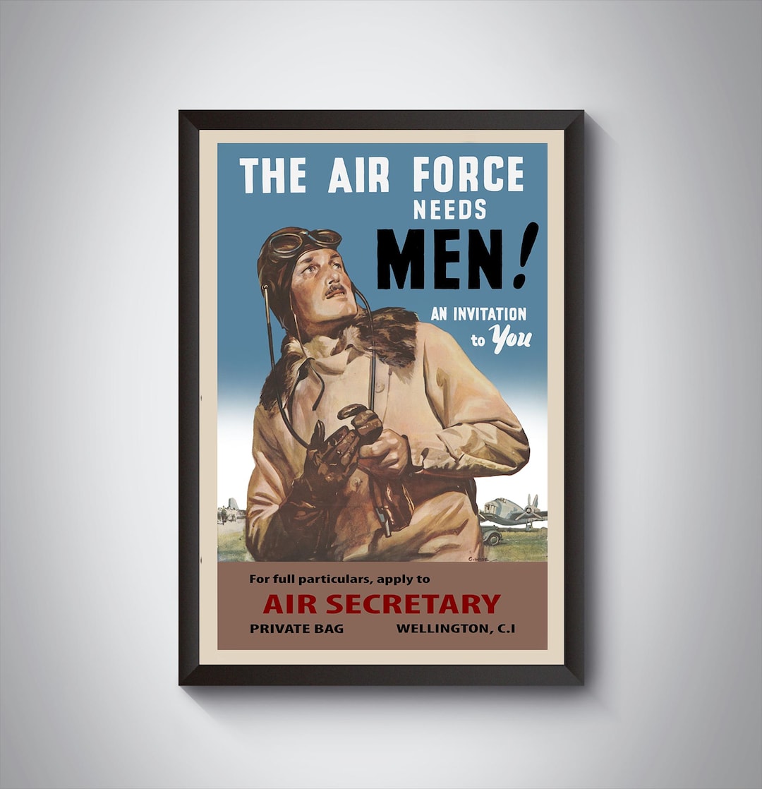 Vintage US Air Force Recruitment Poster - Etsy