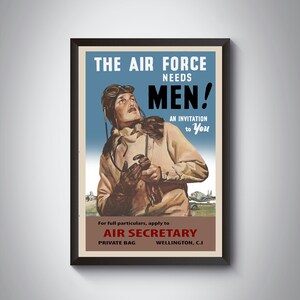 Vintage US Air Force Recruitment Poster - Etsy