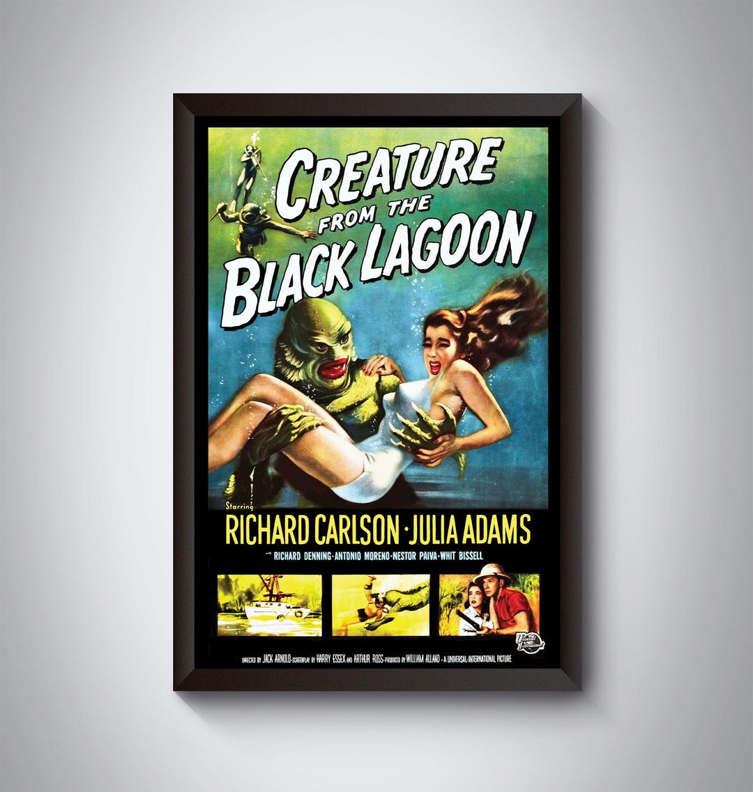 Creature From the Black Lagoon Vintage Movie Poster. Cleaned up and ...