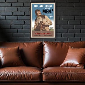 Vintage US Air Force Recruitment Poster - Etsy