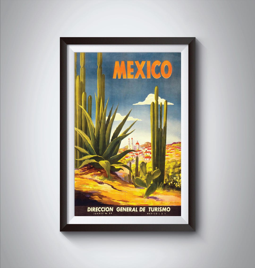 Vintage Mexico Travel Poster From the 1920's and 1930's. Mexico 2 - Etsy