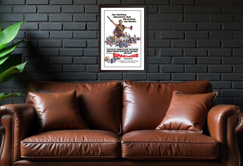 Spartacus Vintage Movie Poster. Cleaned up and Updated. - Etsy