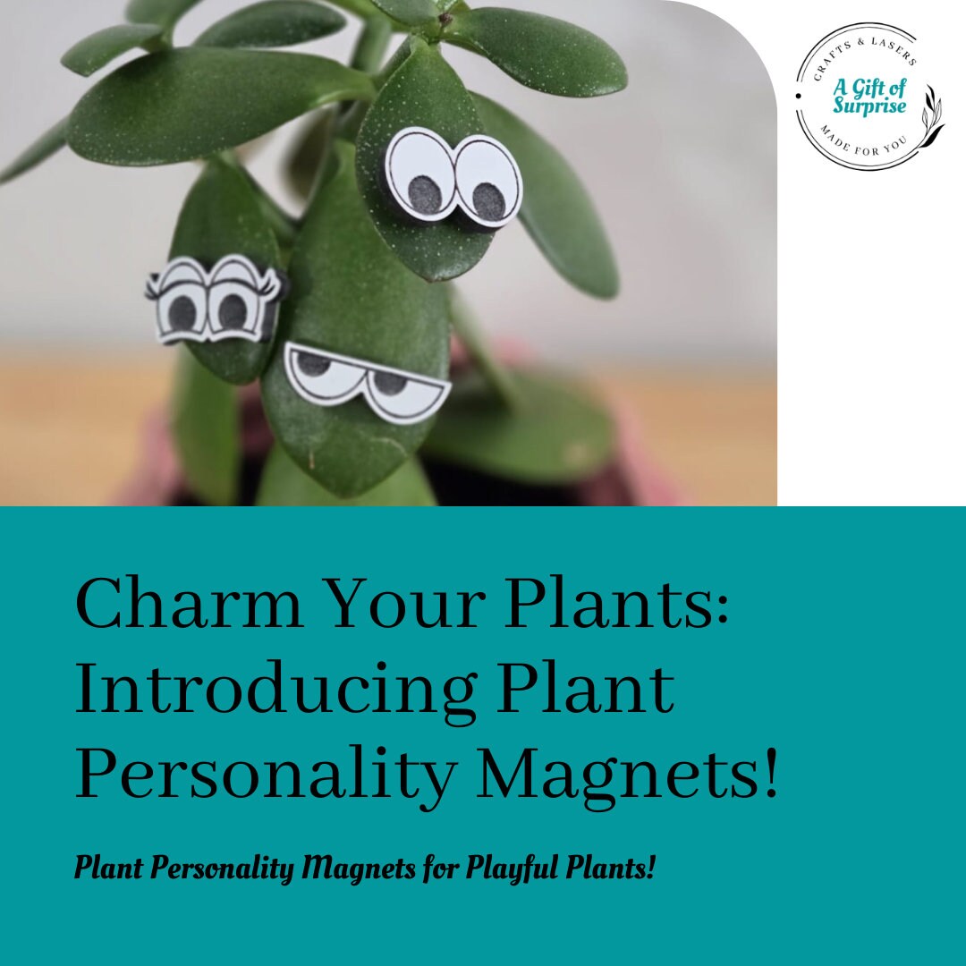 Whimsical Greenery: Plant Personality Magnets for Playful Plants ...