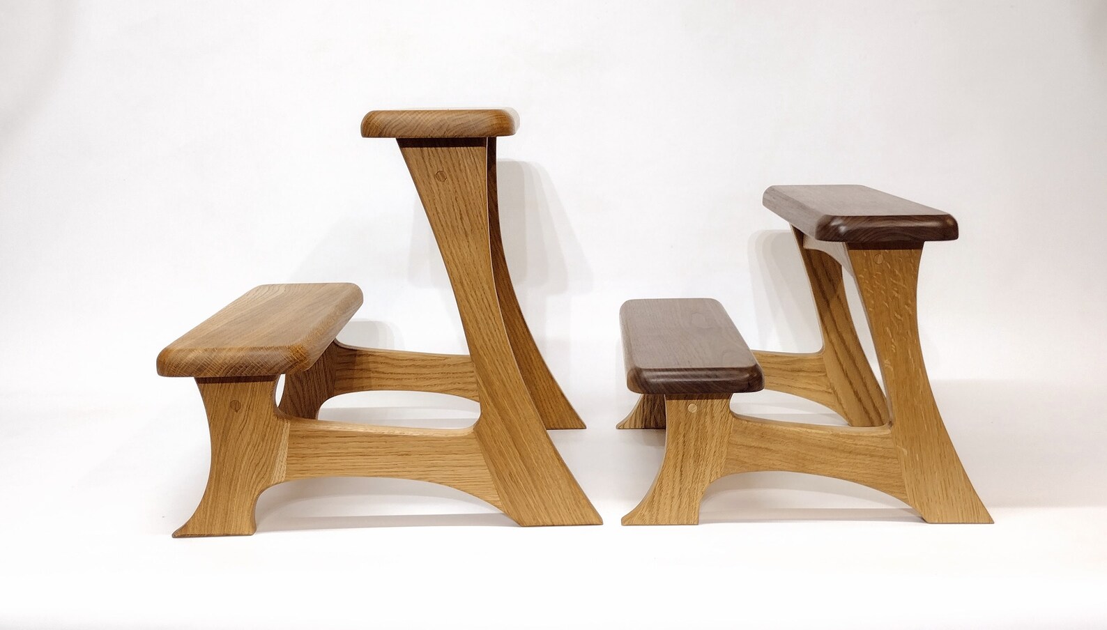 Modern Oak Step Stool. Contemporary Step Stool Stylish and Functional ...