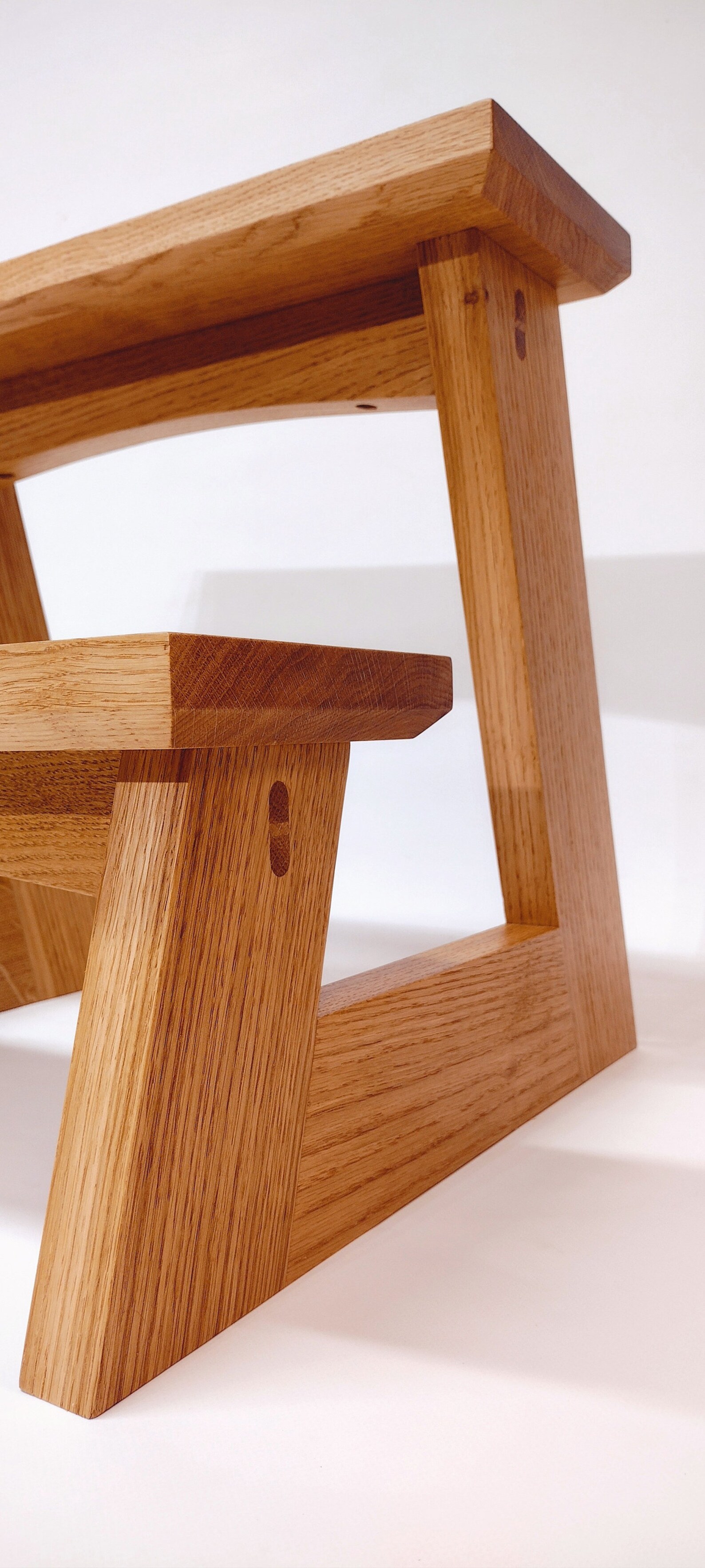 Oak Step Stool. Our Larger Version. Wooden Steps. Bedside Steps - Etsy