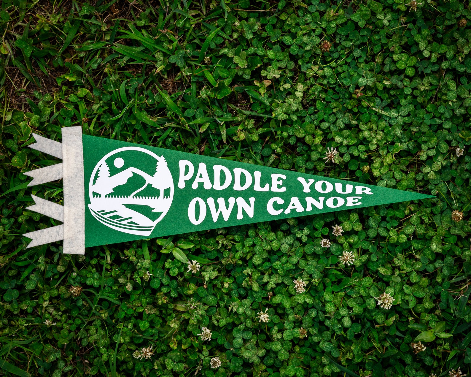 Felt Pennant Wall Decor paddle Your Own Canoe - Etsy