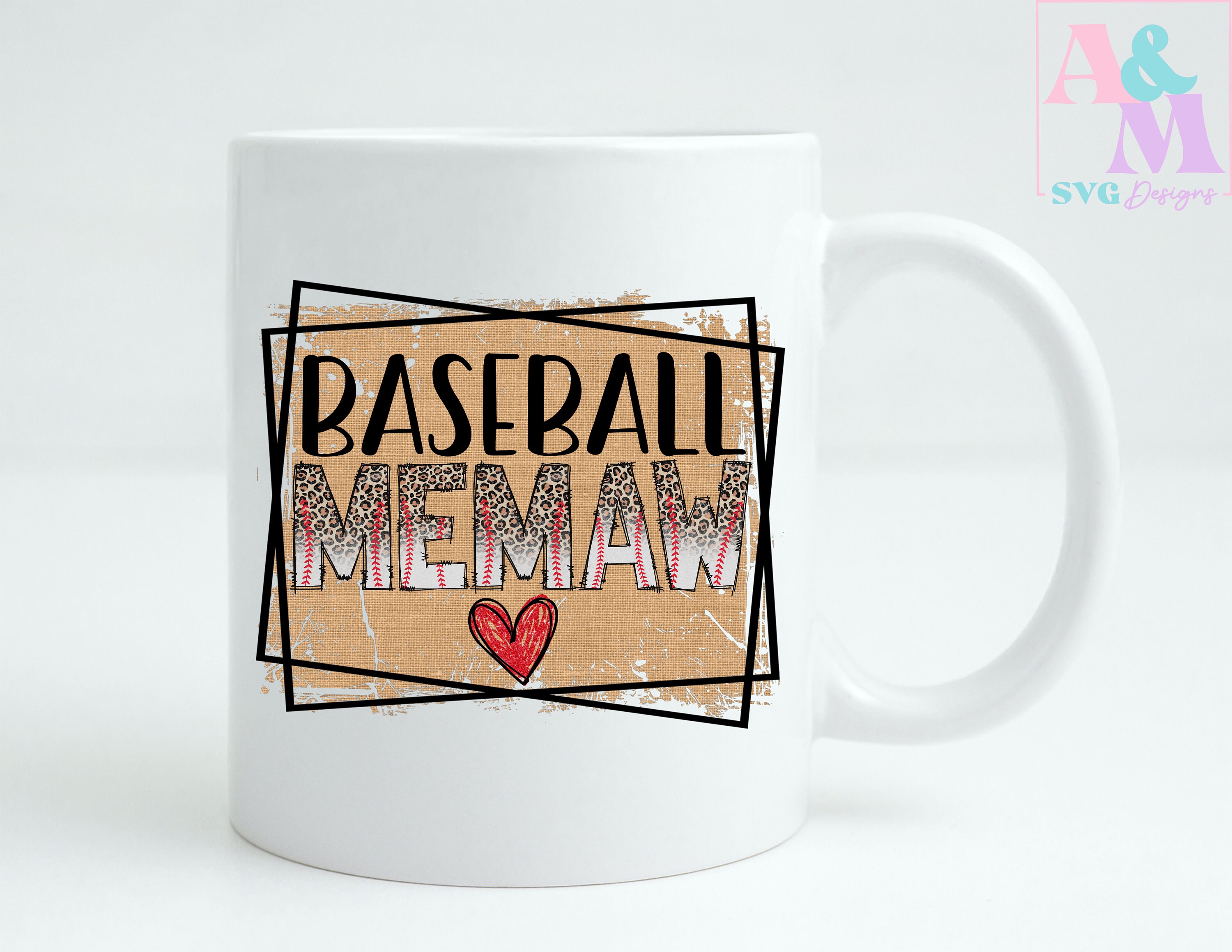 Baseball Memaw - Sublimation Design - PNG - Cute Shirt Design - Digital ...
