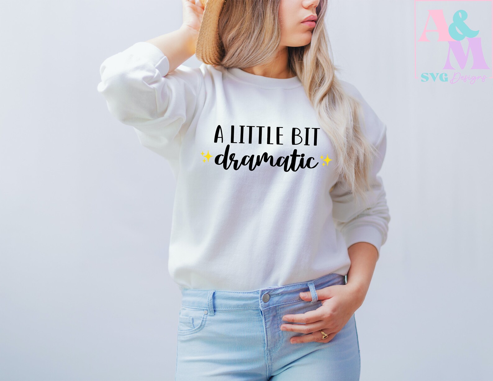 A Little Bit Dramatic SVG PNG Sublimation Design Digital Download Cute ...