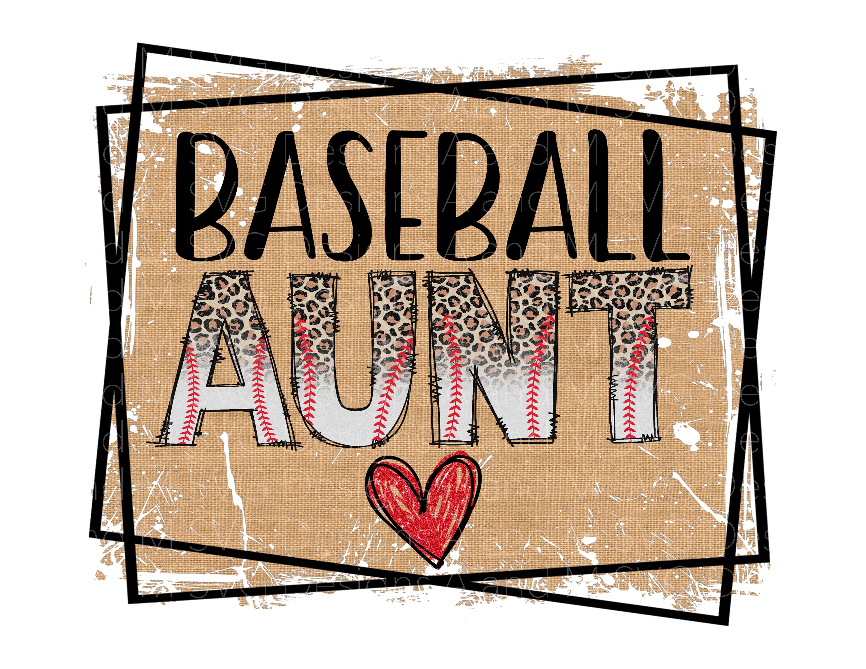 Baseball Aunt Sublimation Design PNG Cute Shirt Design Digital Download ...