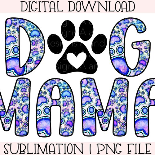 Distressed Royal Blue Paw Print Digital Download - Etsy
