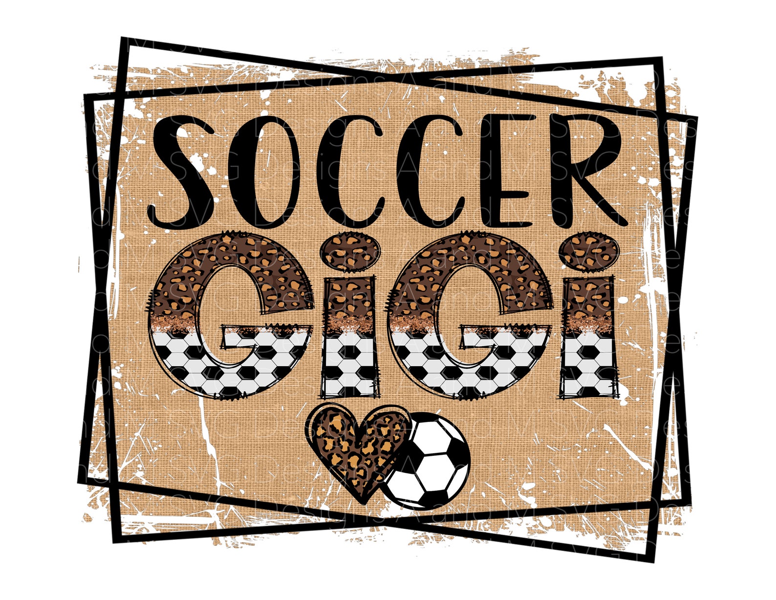 Soccer Gigi - Sublimation Design - PNG - Cute Shirt Design - Digital ...