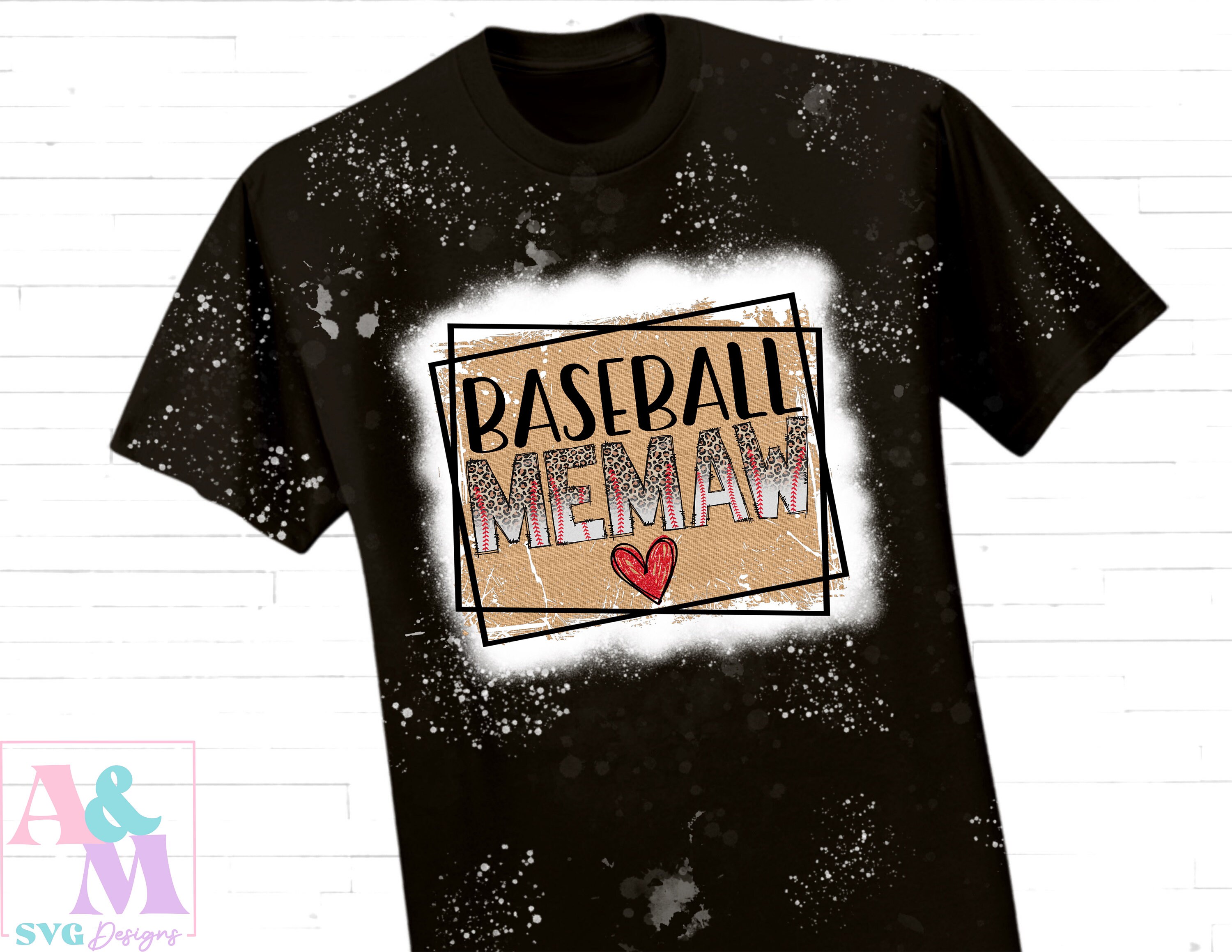 Baseball Memaw - Sublimation Design - PNG - Cute Shirt Design - Digital ...
