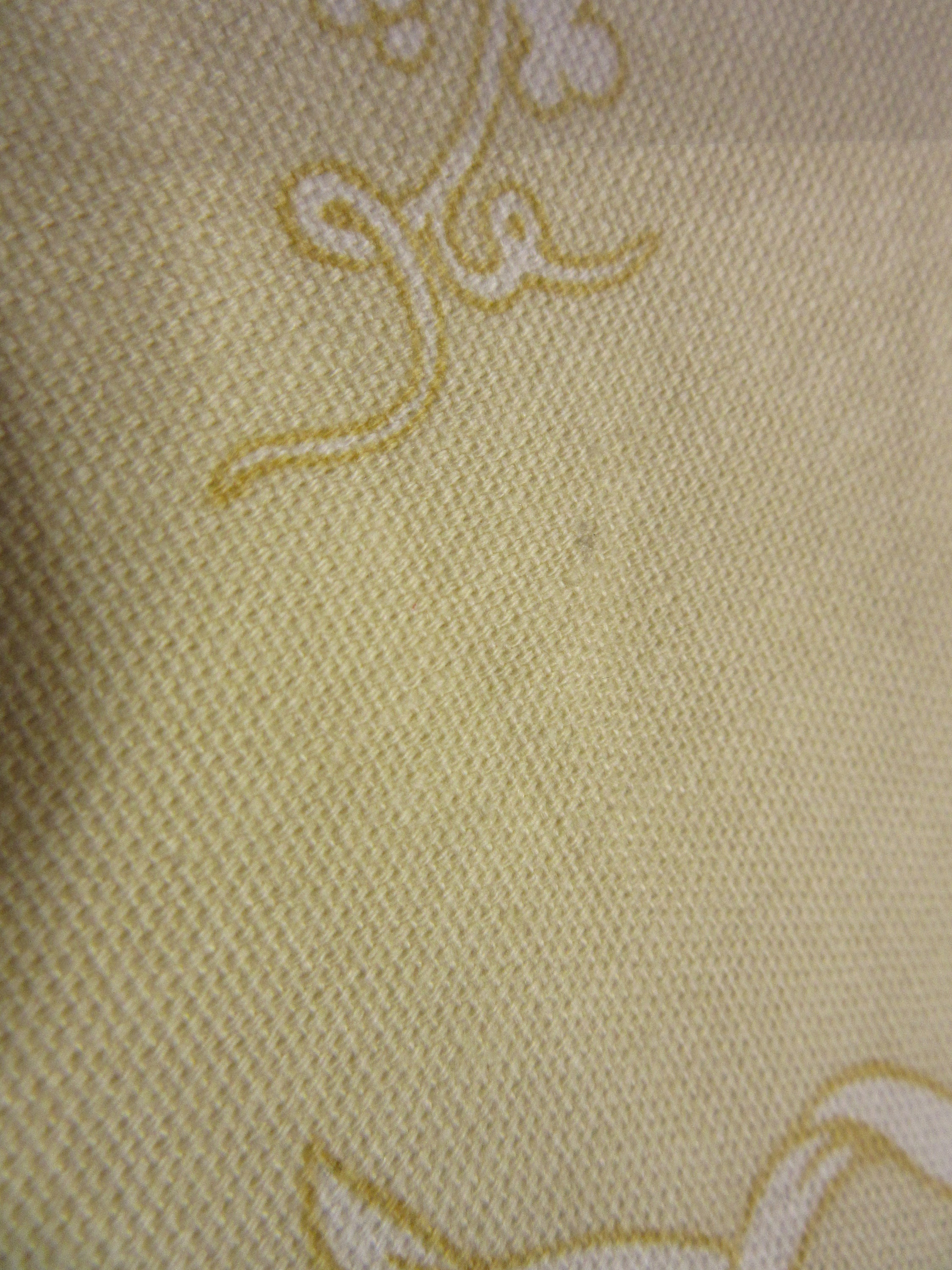 Vintage Style French Inspired Soft Yellow Fabric Remnant With - Etsy