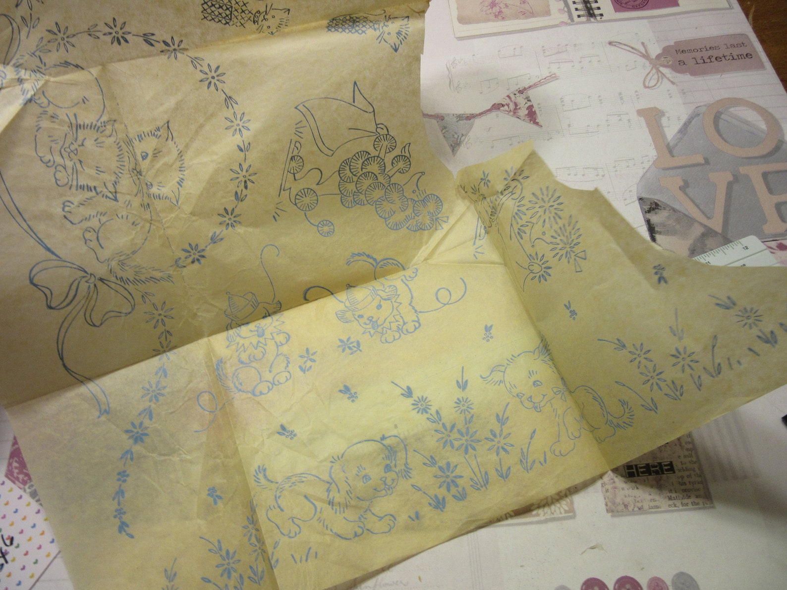 Vintage Iron on Transfer for Stitching Embroidery Patterns Sewing ...