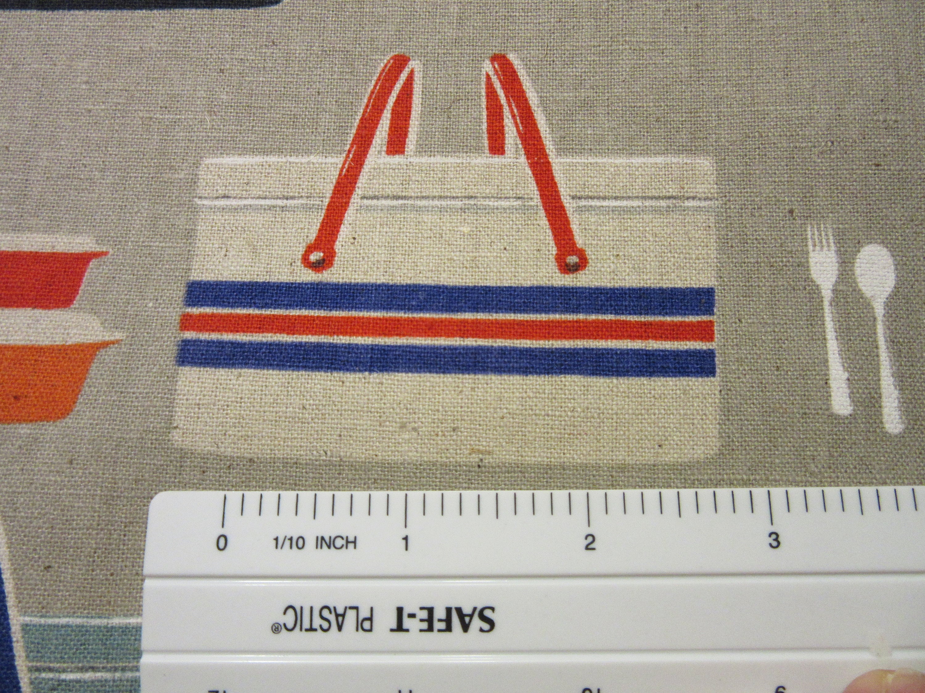 Rare Vintage Style Lunch Box Fabric Remnant Made in Japan - Etsy