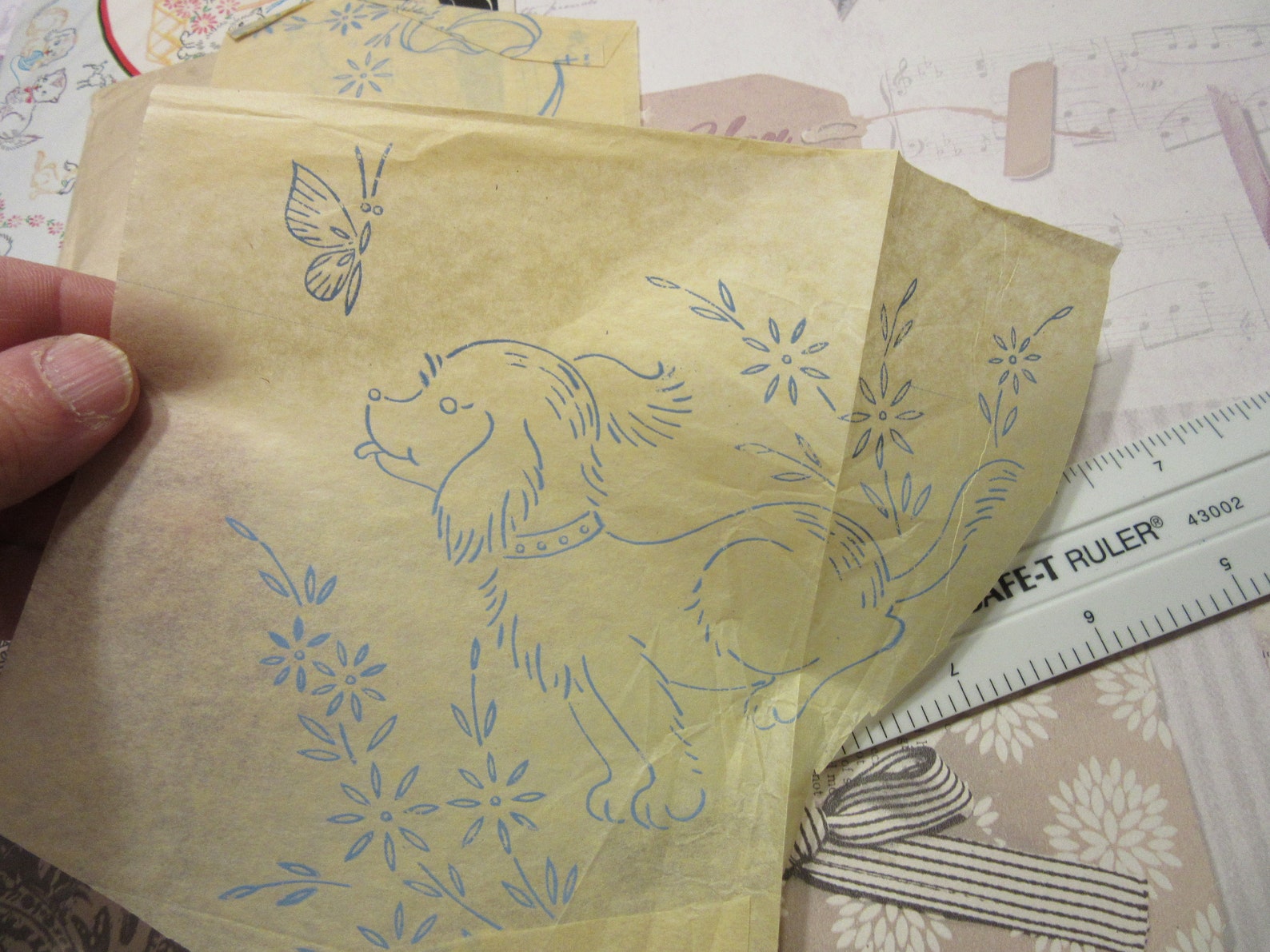 Vintage Iron on Transfer for Stitching Embroidery Patterns Sewing ...