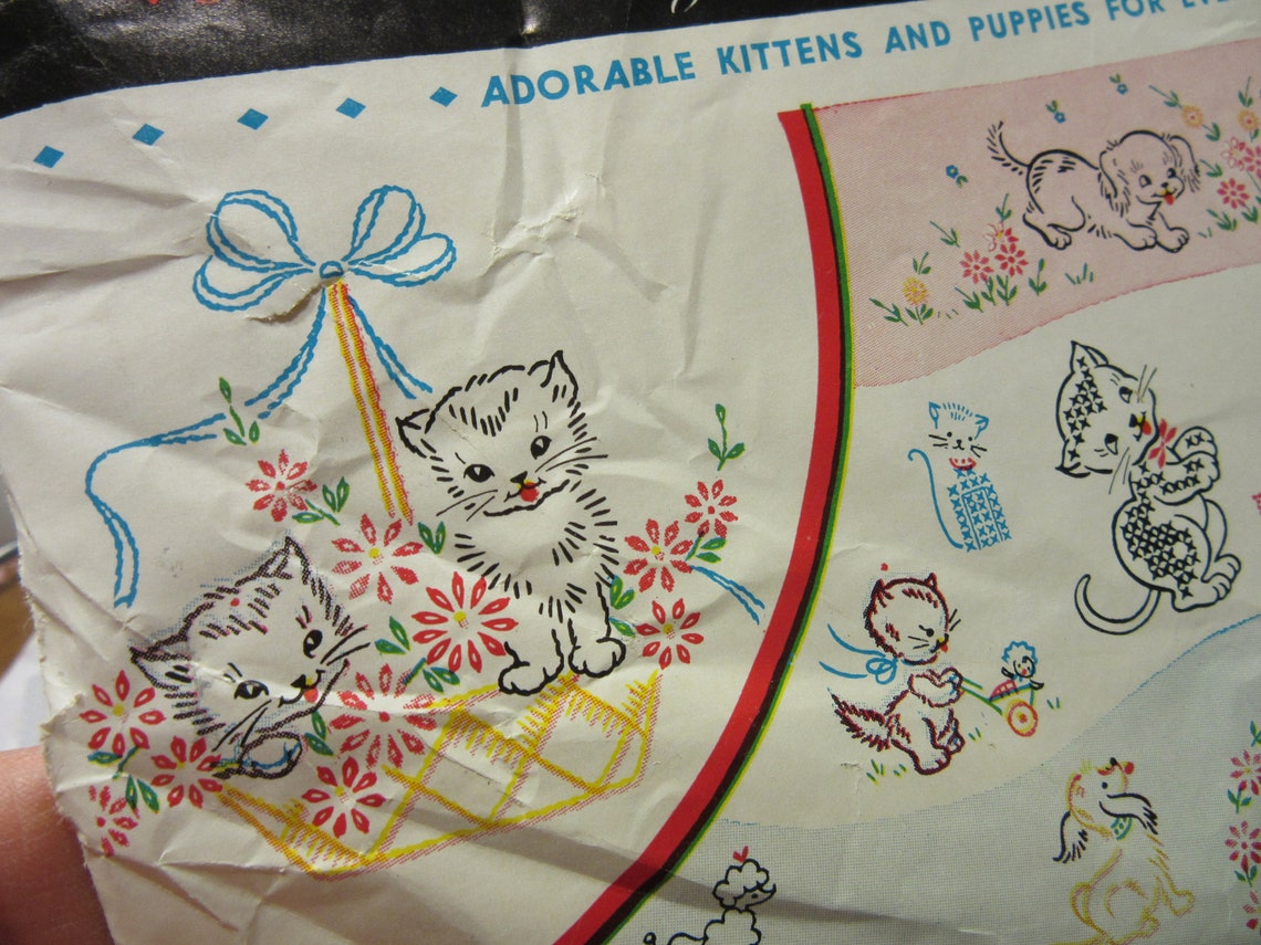 Vintage Iron on Transfer for Stitching Embroidery Patterns Sewing ...