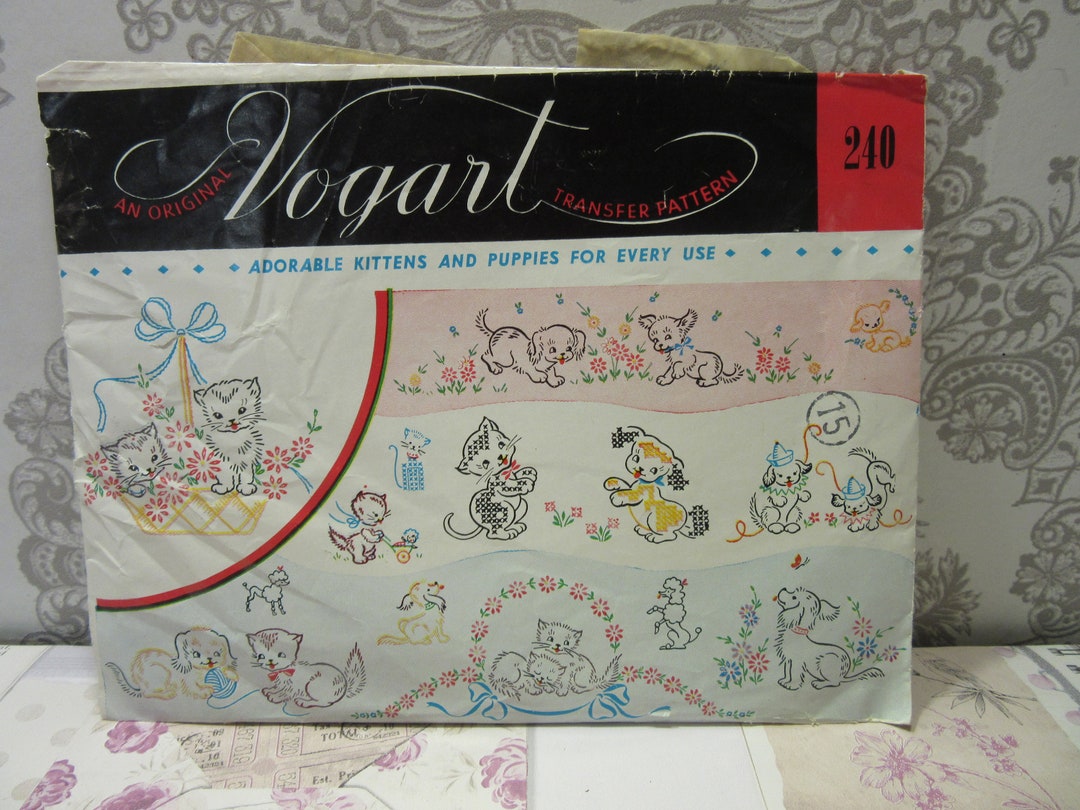 Vintage Iron on Transfer for Stitching Embroidery Patterns Sewing ...