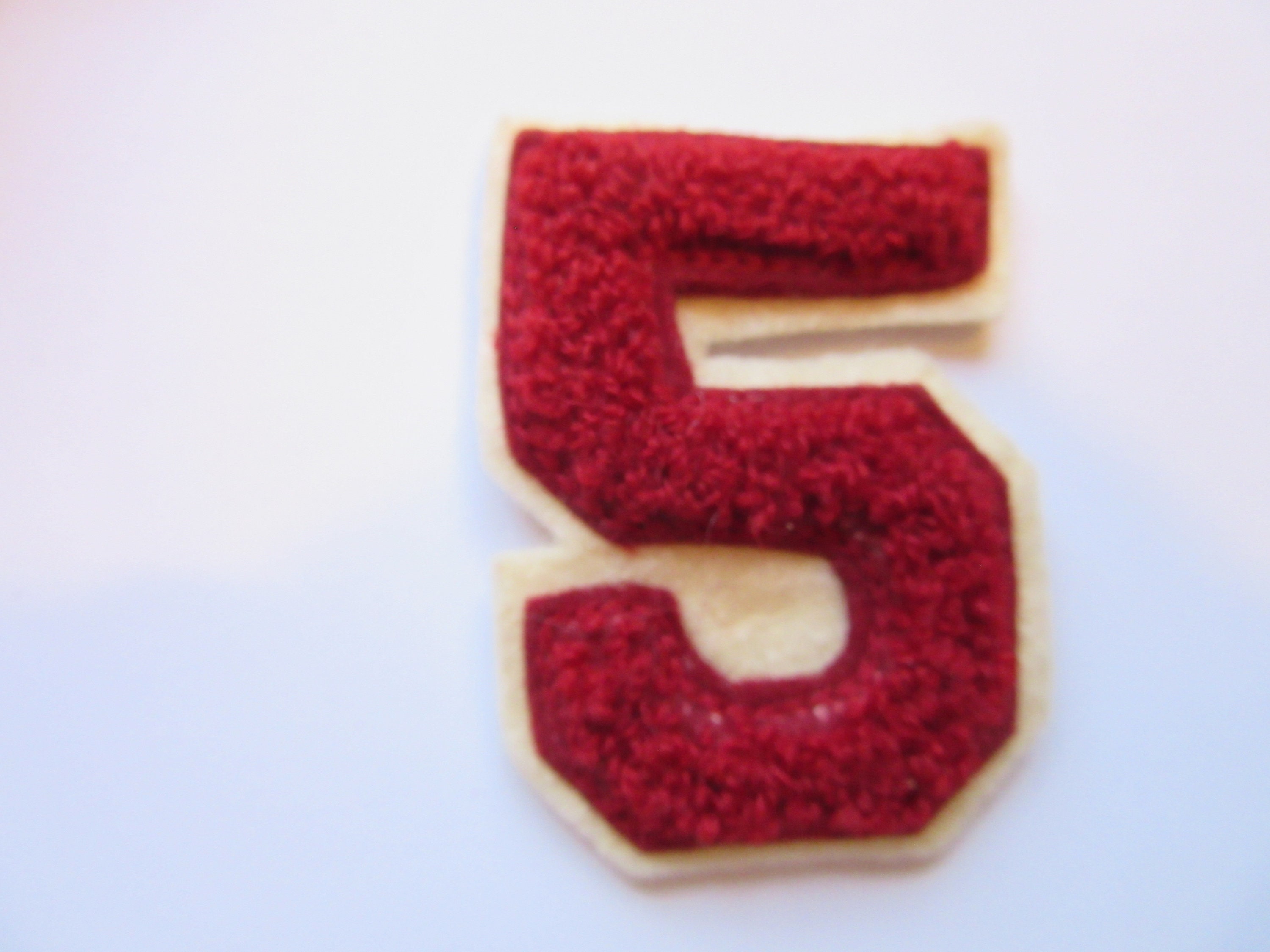 Numbers College Varsity Letterman Embroidered Sew on Patch 2 3/4 Tall ...