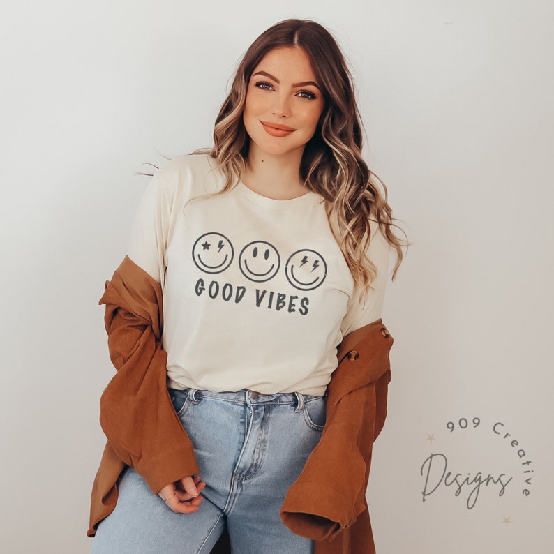 Retro Good Vibes Smiley Face Png, Trendy Happy Face Png, Emoji Clipart ...