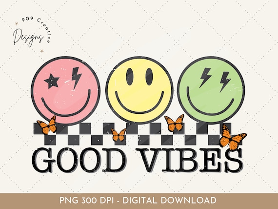 Retro Smiley Face Png Checkered Smiley Emoji Clipart Happy - Etsy