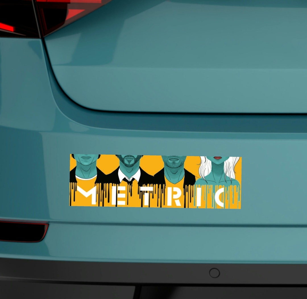 Metric Band Bumper Sticker: Indie Pop Art Post Punk Decal - Etsy