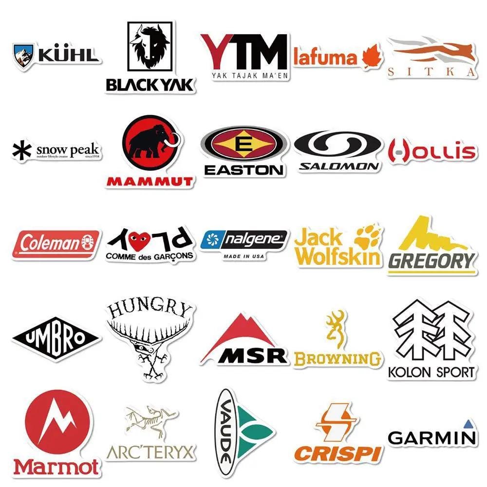 50pcs Outdoor Sports Logo Graffiti Sticker Waterproof Luggage ...