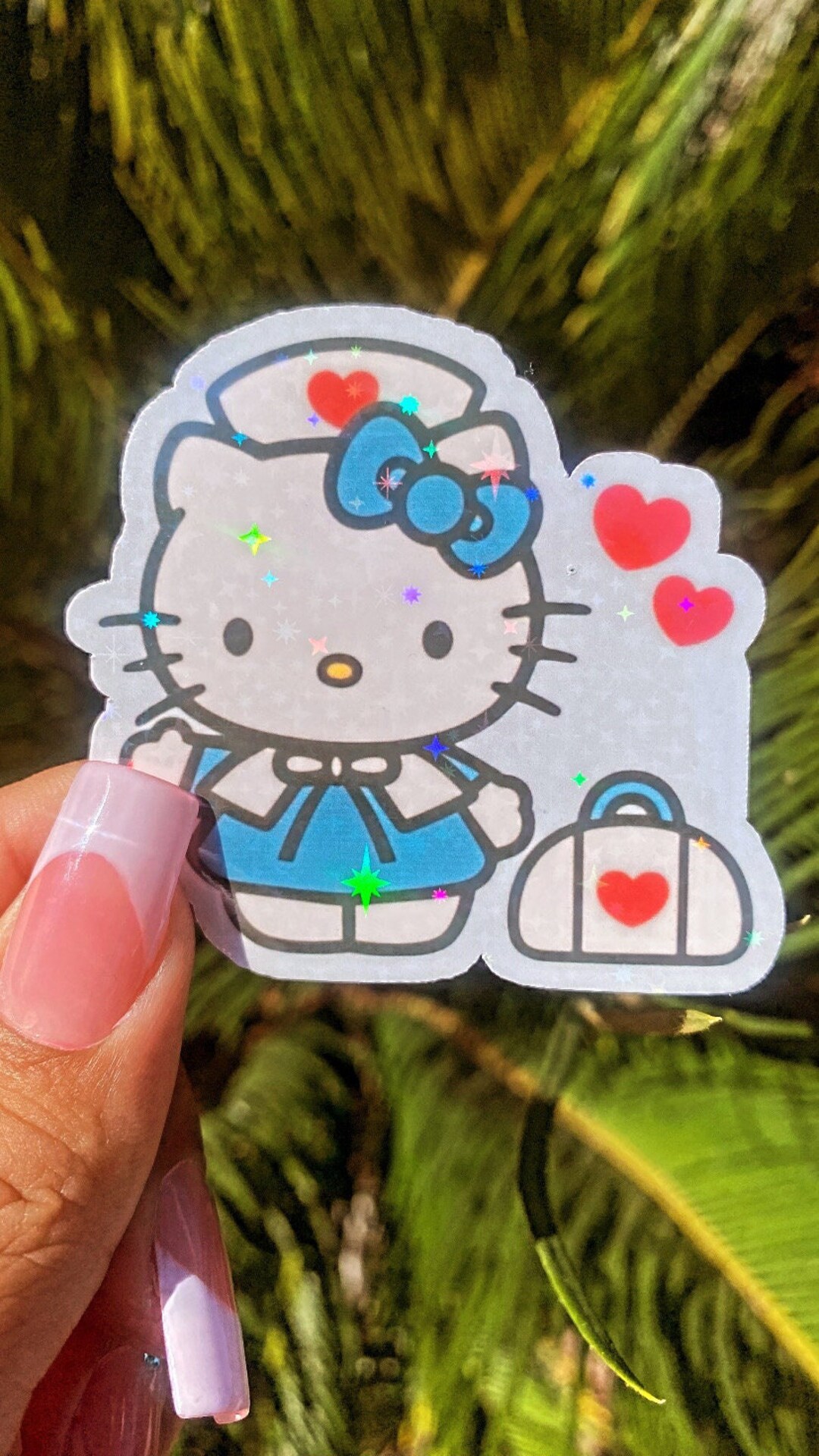 Hello Kitty Nurse , Pediatrician, Doctor Stickers Holographic ...