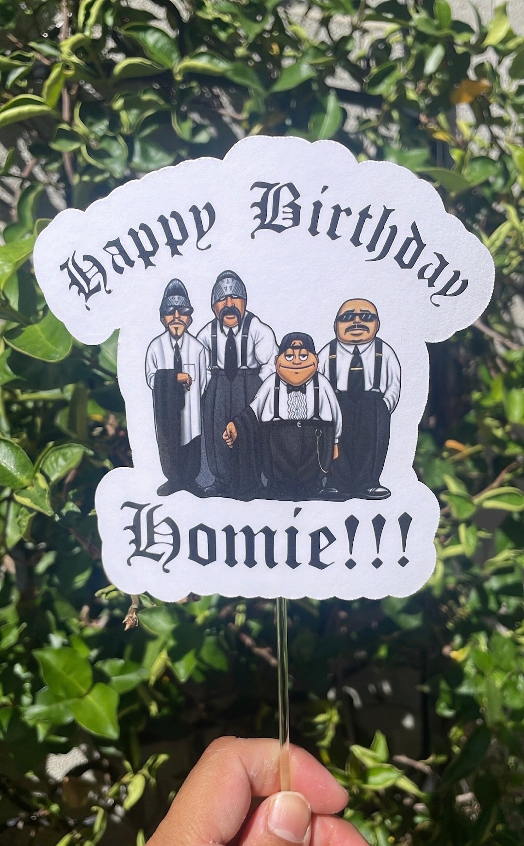 Cholo Cake Topper, Happy Birthday Homie printable Cake Topper. - Etsy