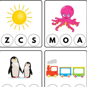 Alphabet Picture Match - Etsy